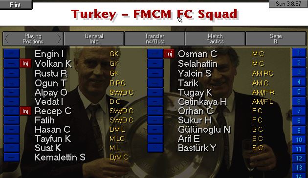 CM 97/98 Turkey squadCM 97/98